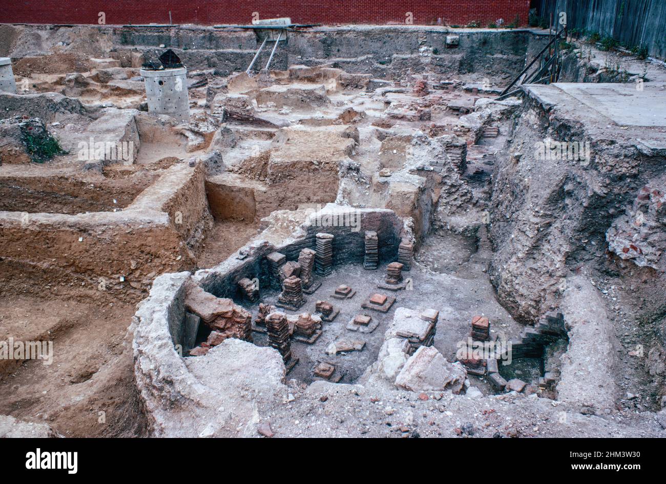 Archaeological works in progress at Roman town Noviomagus Reginorum in ...