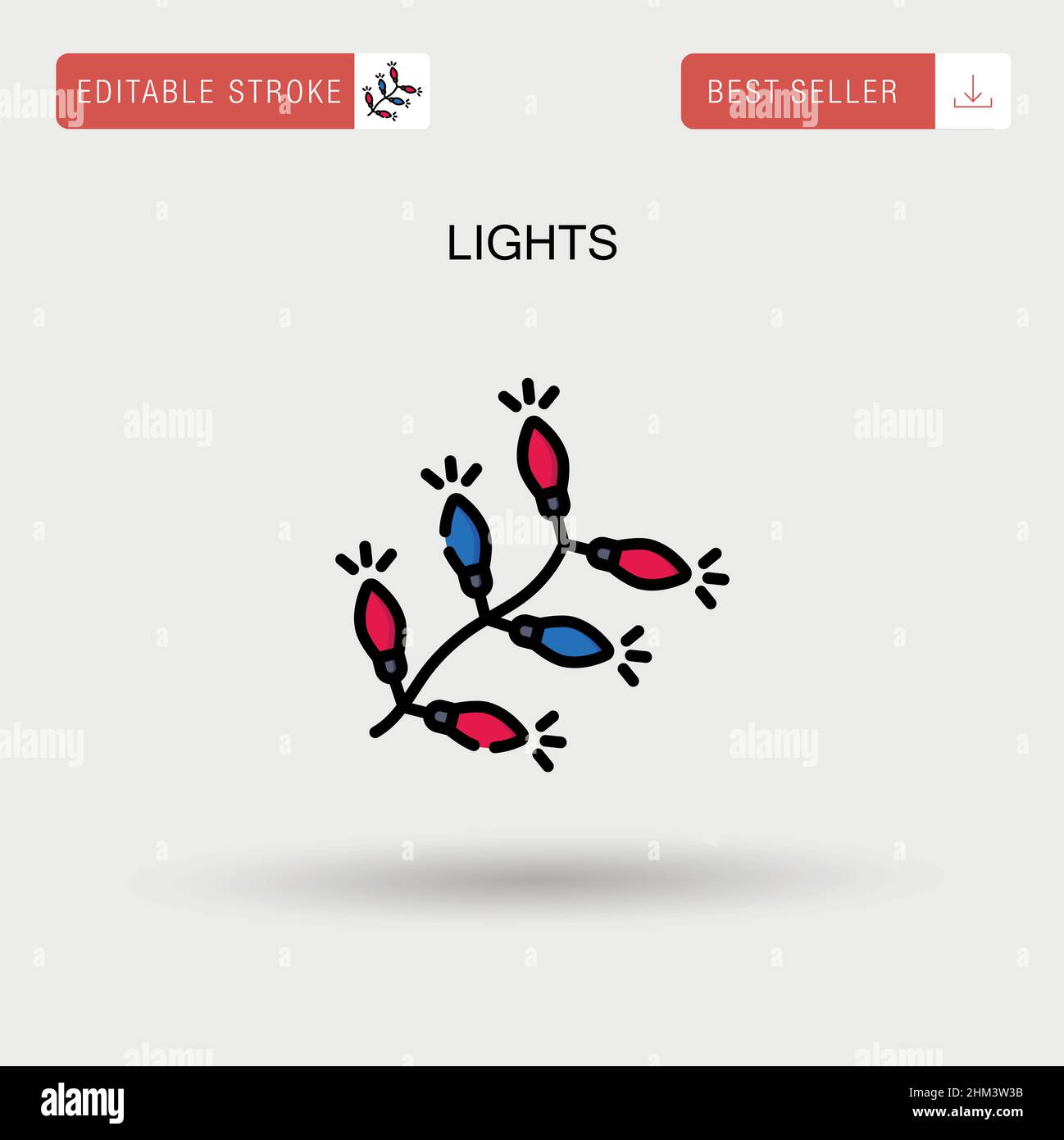 Lights Simple vector icon Stock Vector Image & Art - Alamy