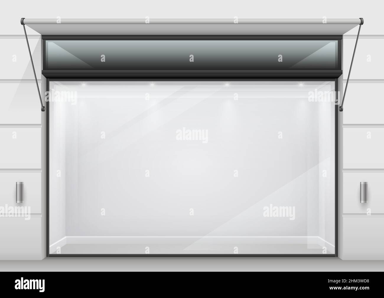 Large glass storefront Stock Vector Images - Alamy