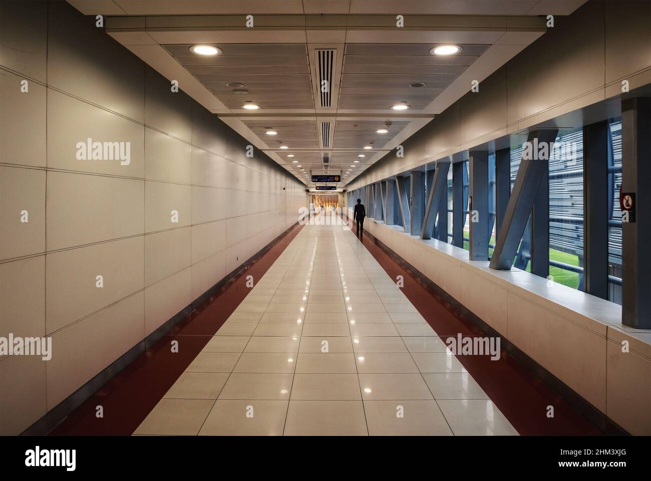 Dubai, United Arab Emirates - January 21, 2022: Dubai's metro station ...