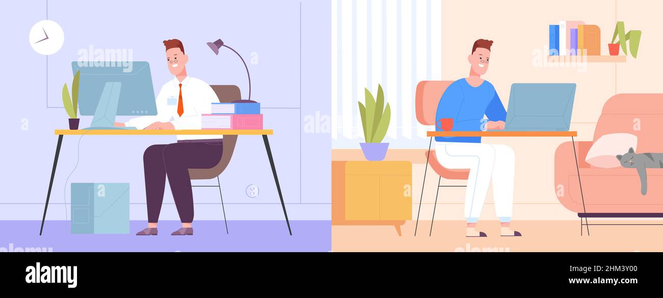 Split screen house Stock Vector Images - Alamy