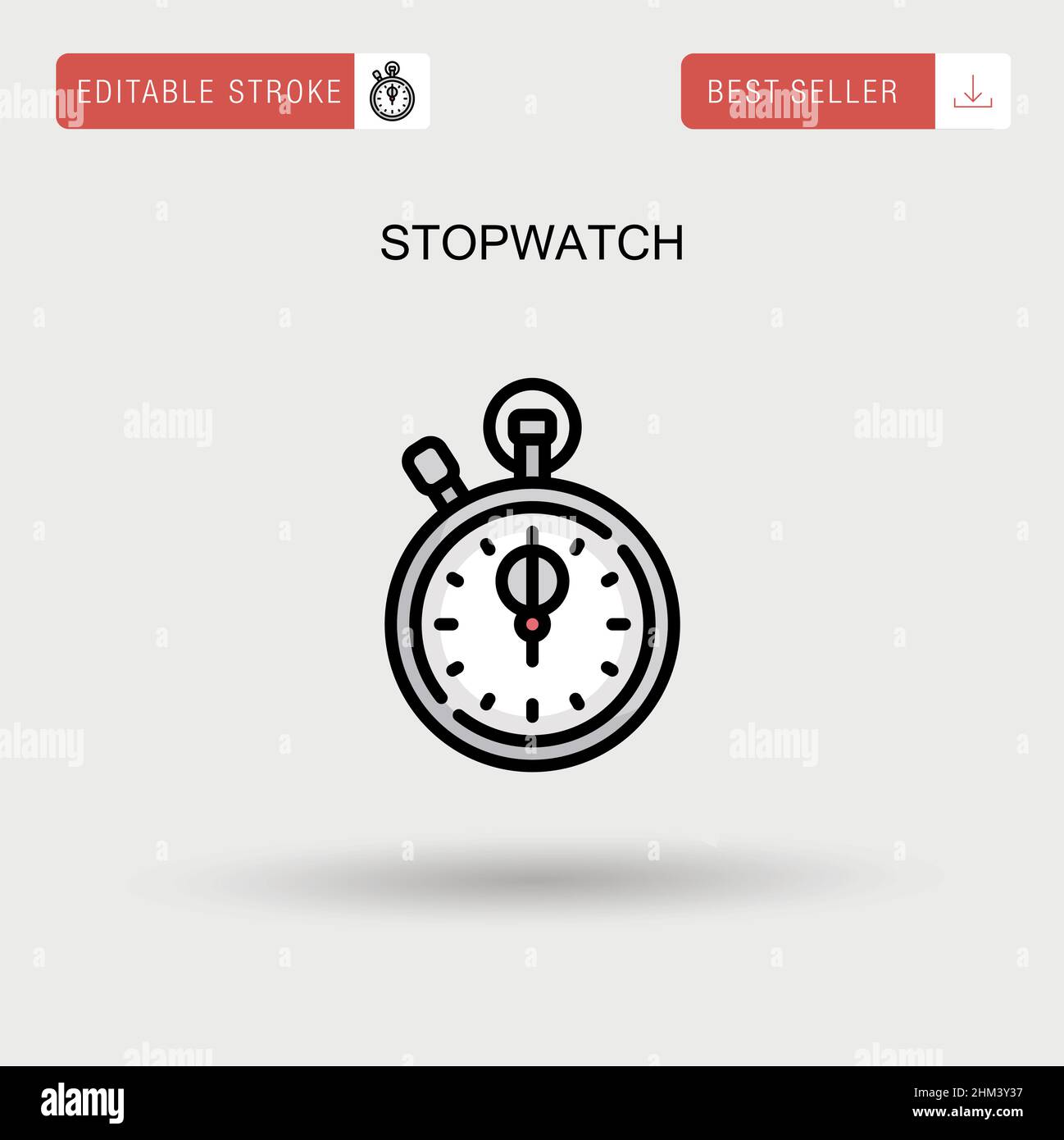 Stopwatch Simple vector icon Stock Vector Image & Art - Alamy