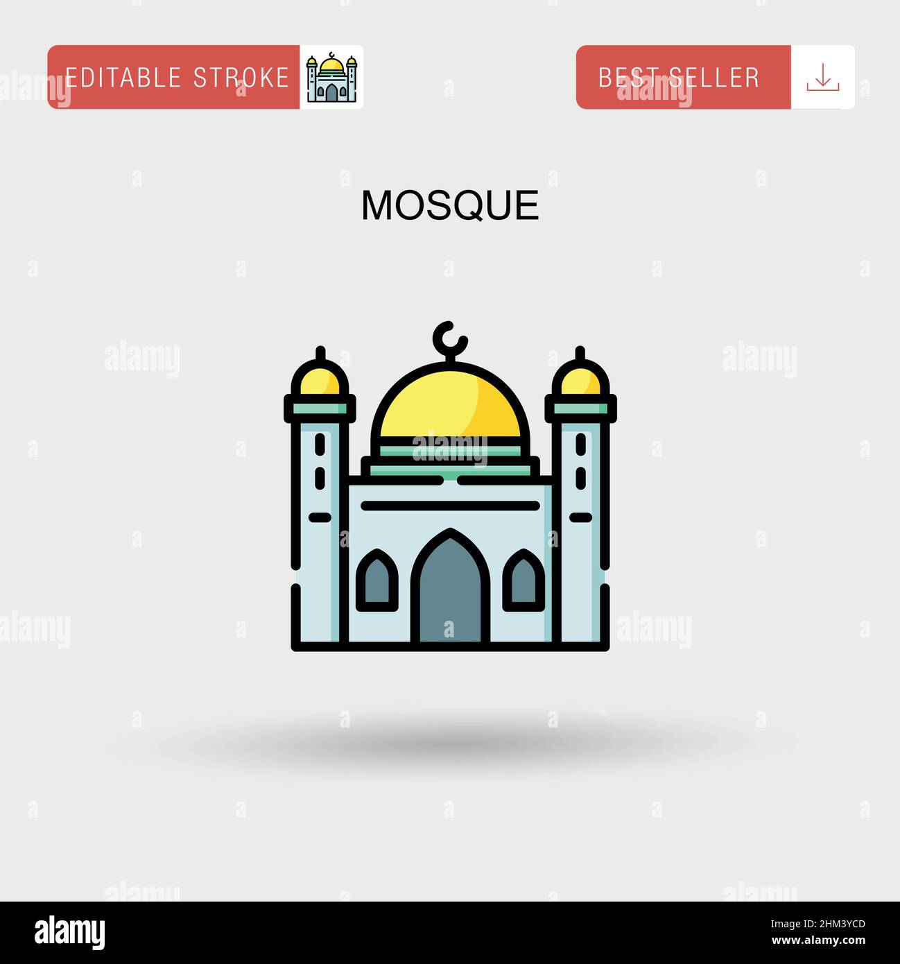 Mosque Simple vector icon Stock Vector Image & Art - Alamy