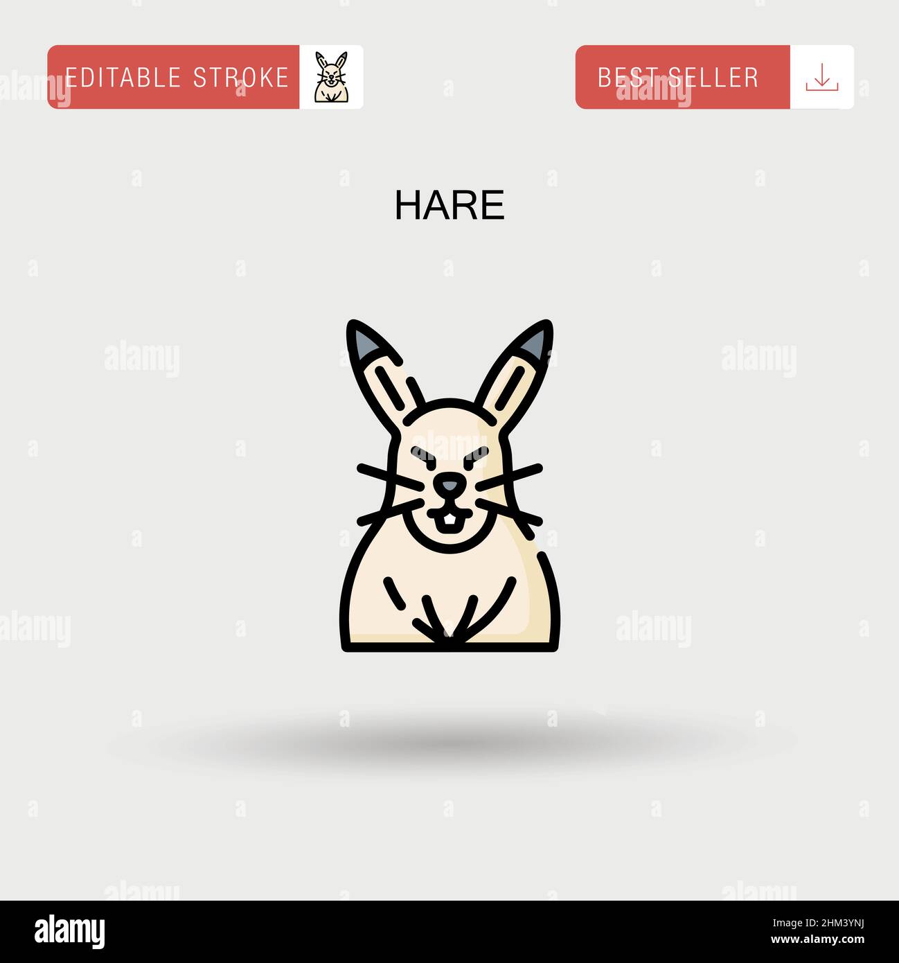 Cute hare Stock Vector Images - Alamy