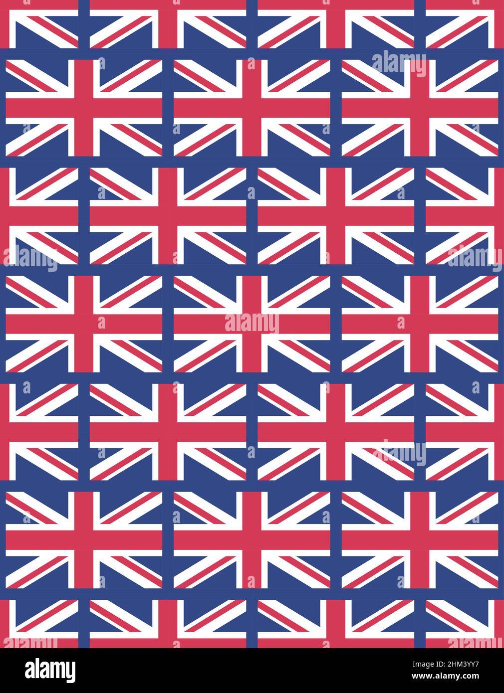 Union jack flag vector seamless pattern on blue background Stock Vector ...