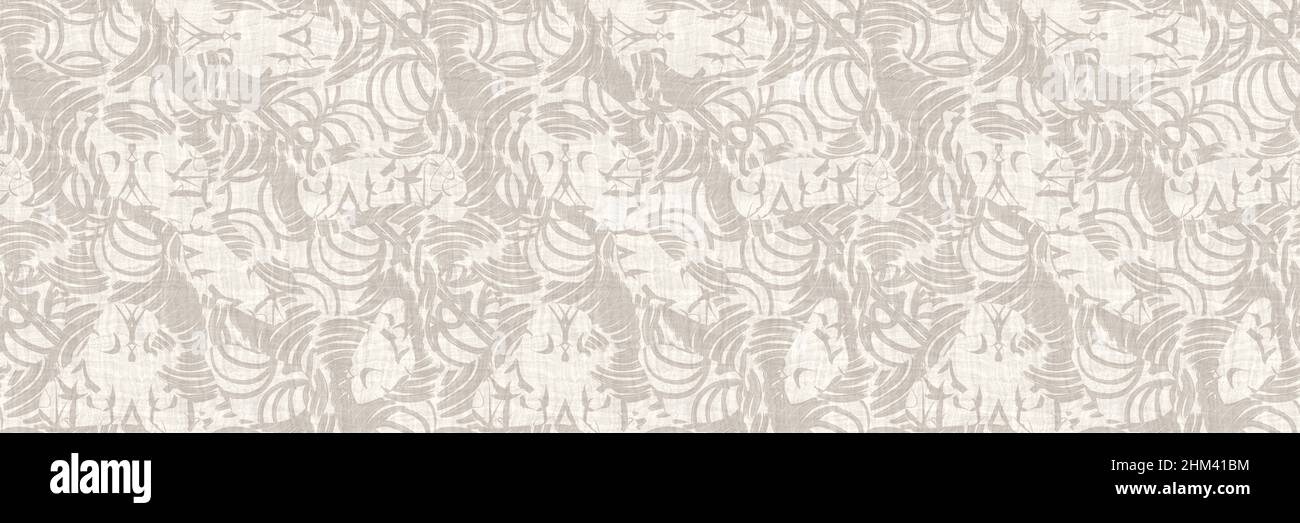 Seamless two tone hand drawn brushed effect pattern border swatch. High ...