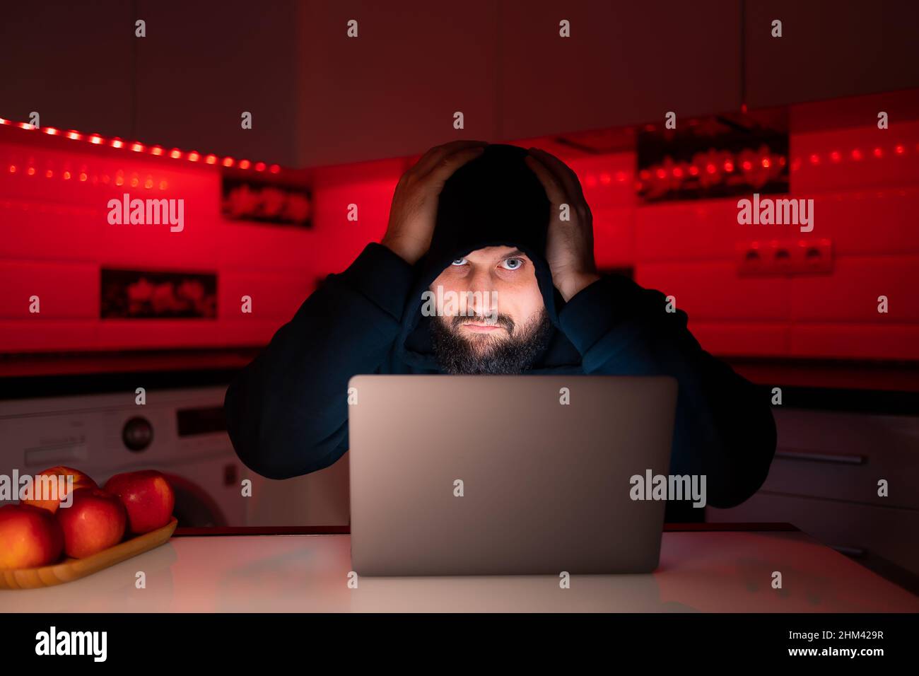 Student hidden behind computer hi-res stock photography and images - Alamy