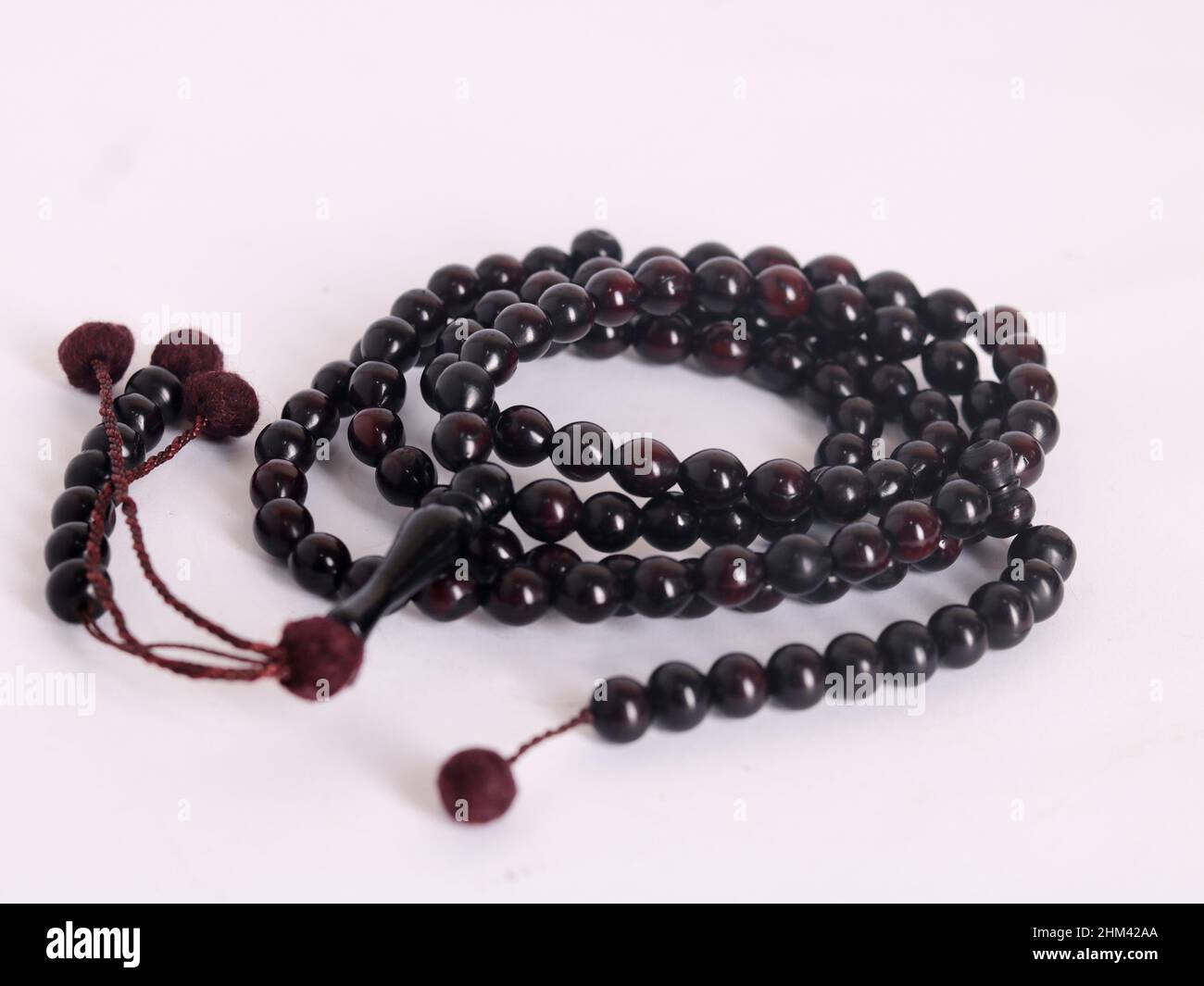 Close up tasbih in white background Stock Photo - Alamy