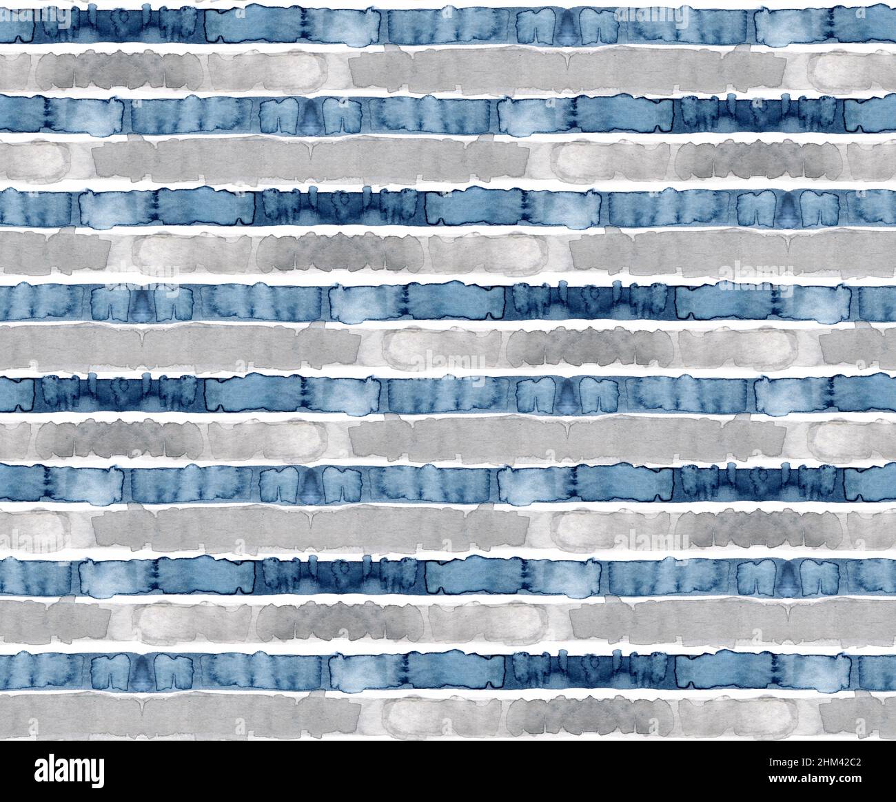 Watercolor pattern of gray and indigo stripes background, striped ...