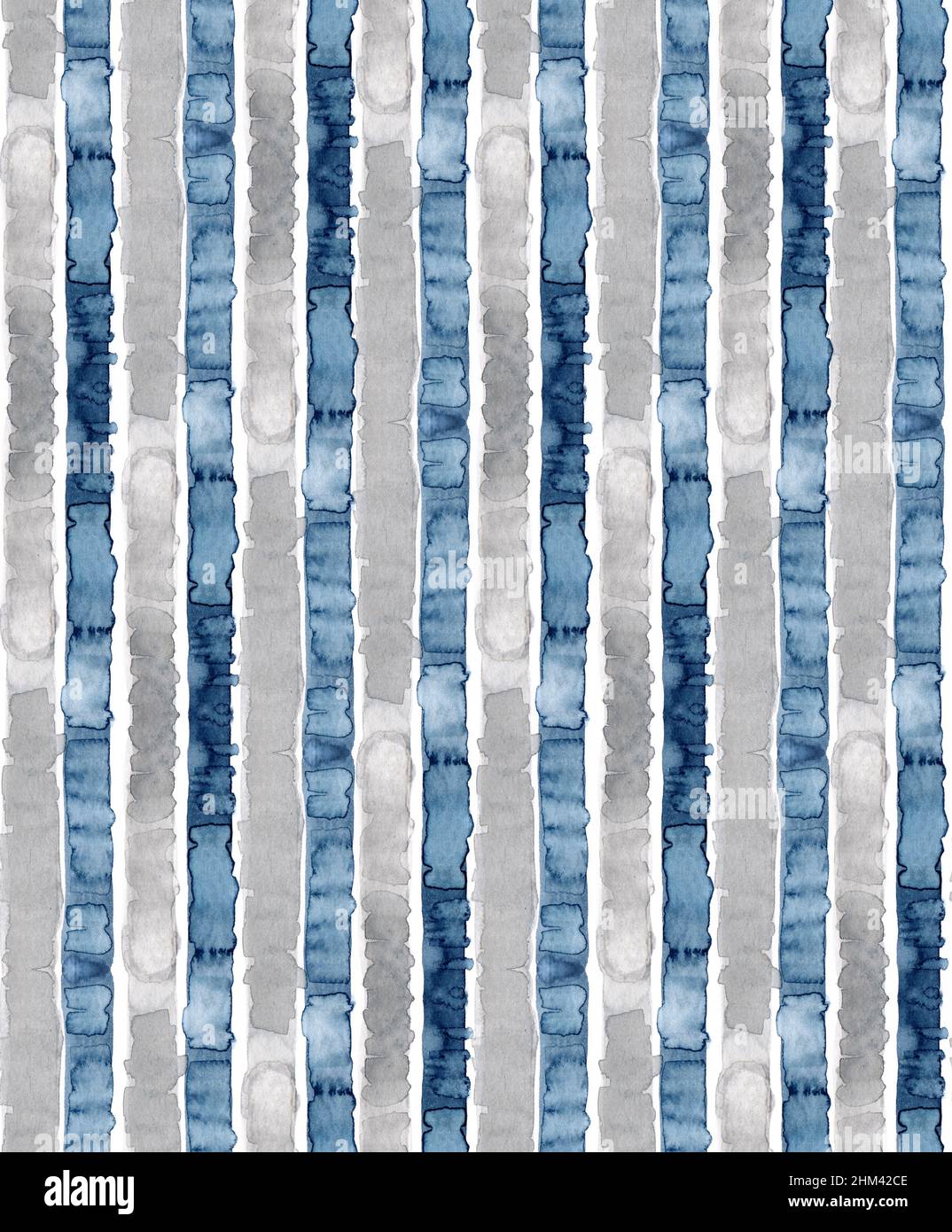 Watercolor pattern of gray and indigo stripes background, striped ...