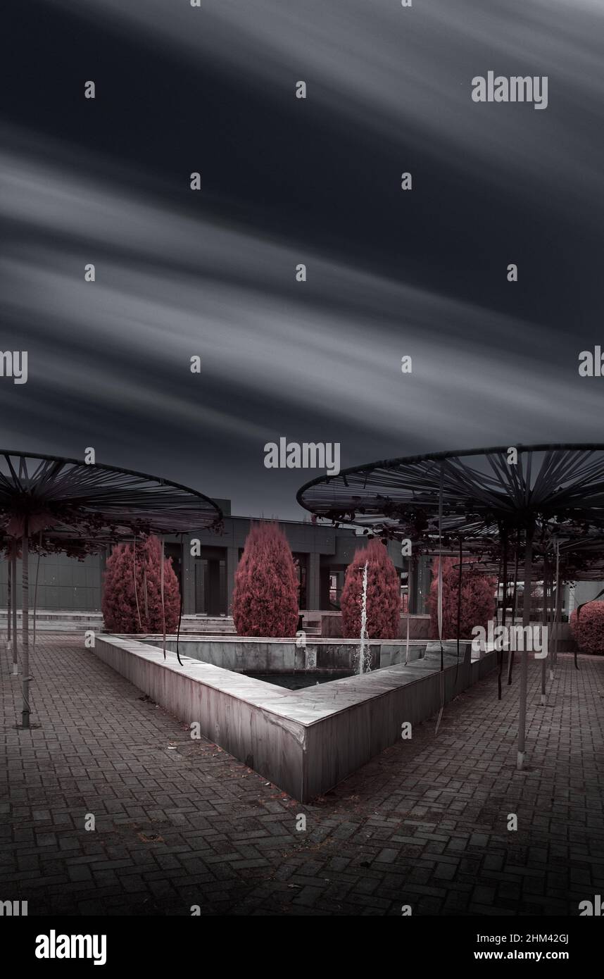 Infrared long exposure cityscape Stock Photo - Alamy