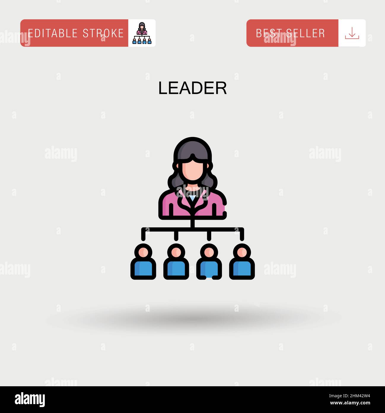 Leader Simple vector icon Stock Vector Image & Art - Alamy