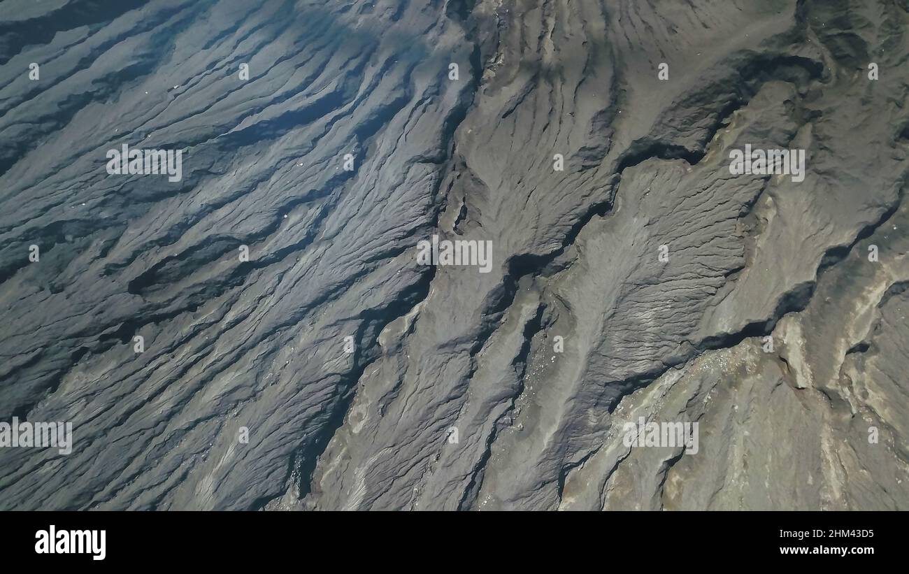 Nature landscape of Surface Wave of Volcanic soil texture background at ...