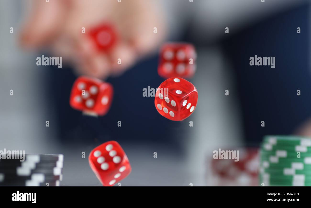 Flying dice hi-res stock photography and images - Alamy