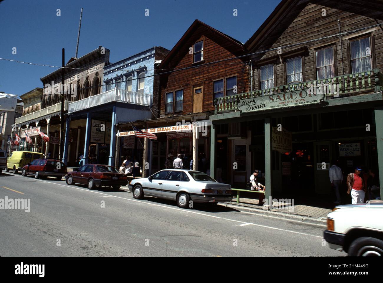 Virginia City, NV. U.S.A. 1989. Founded in 1859 on a silver strike of ...
