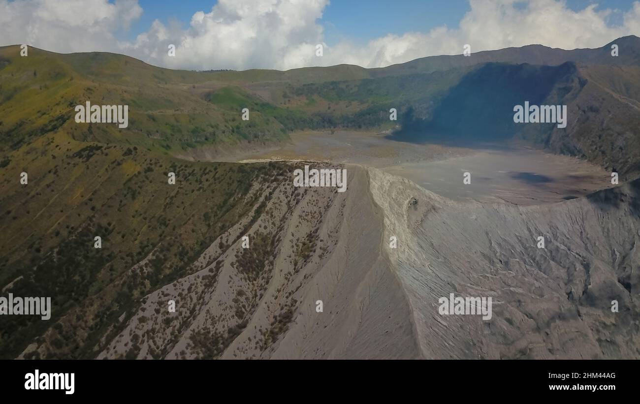 Mountain Texture terrain at Gunung Bromo. Bromo Tengger Semeru National ...