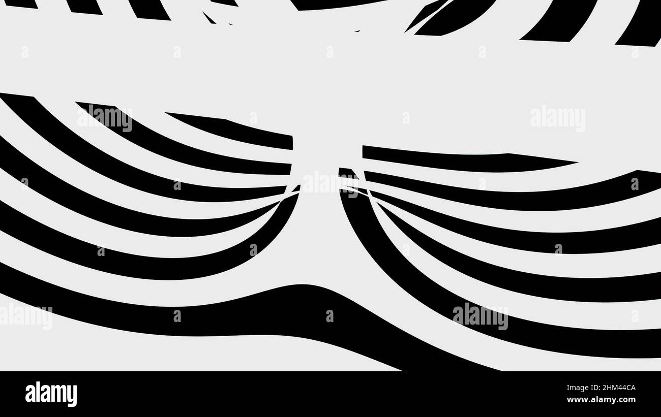 3d illustration - abstract black and white background with lines Stock ...