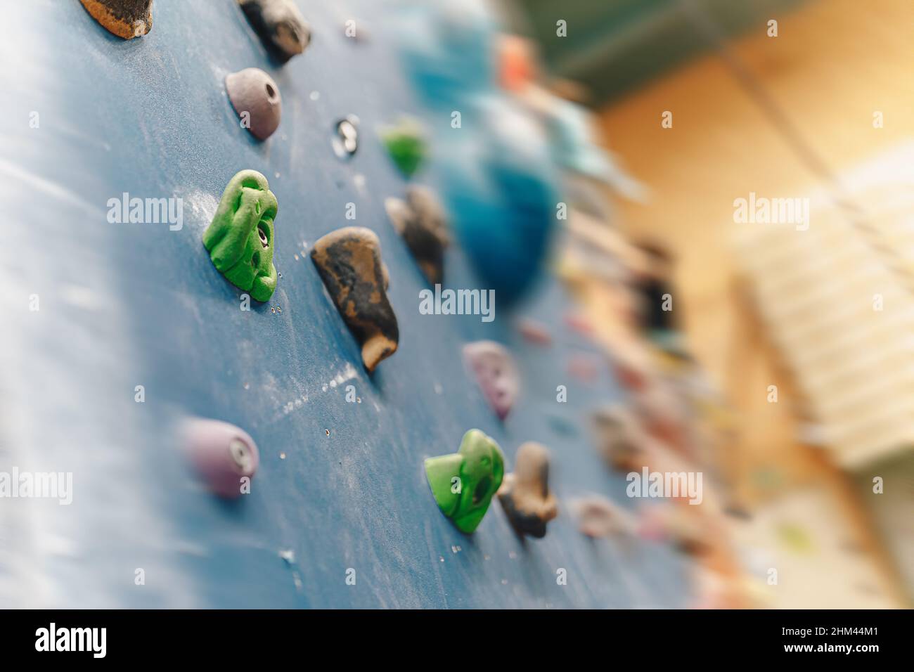 Wall for Bouldering Competition. Extreme sport and bouldering concept ...