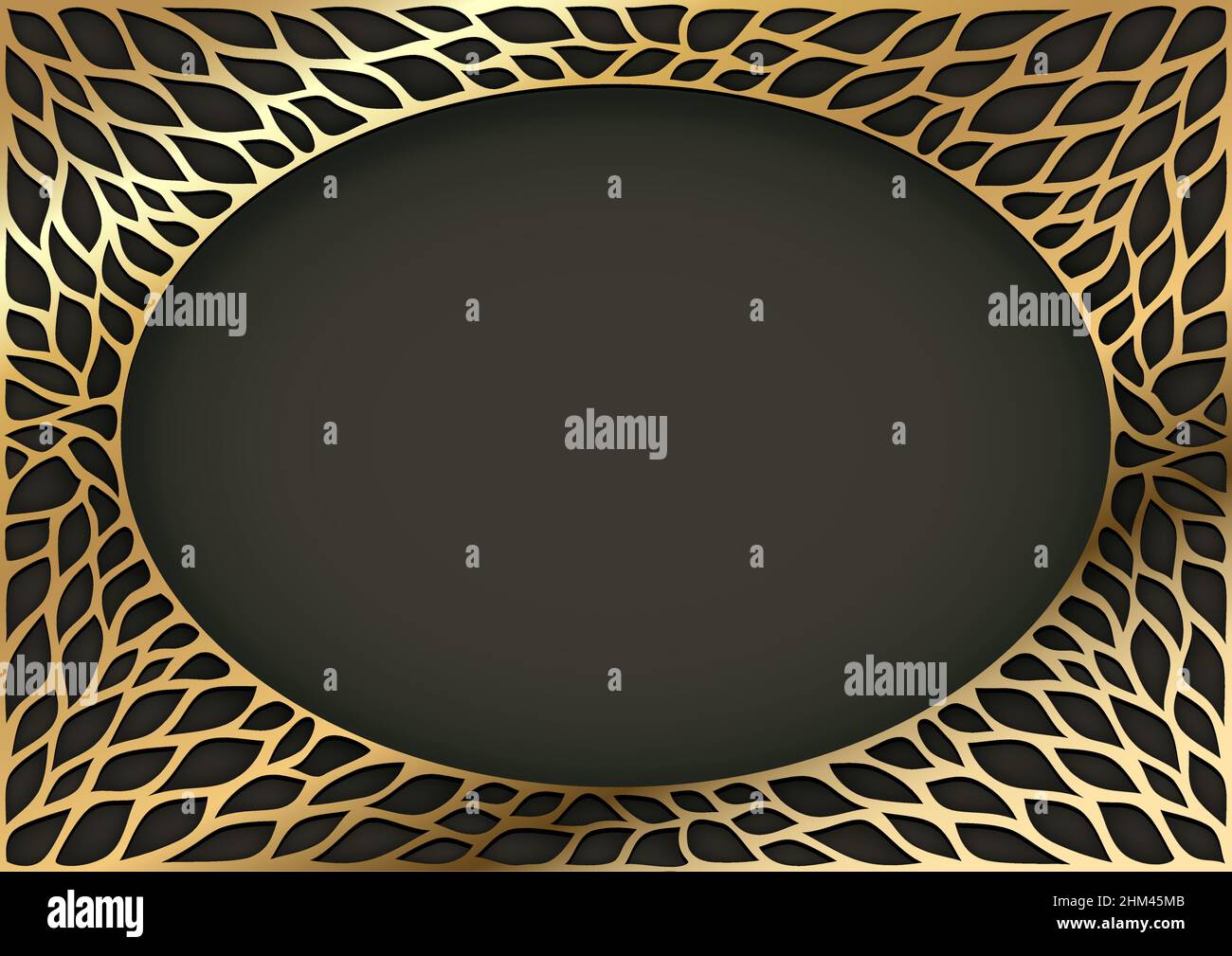 Vector frame . Cover for postcard, certificate, diploma. Golden vintage ...