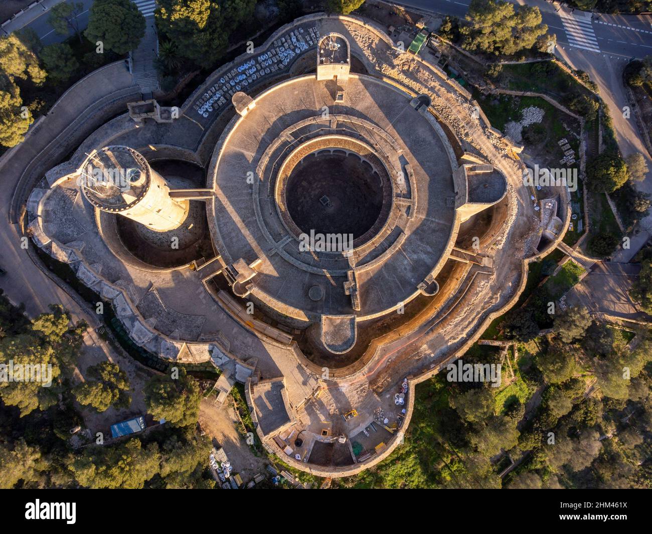 Bellver castle , city of Palma , Mallorca, Balearic Islands, Spain ...