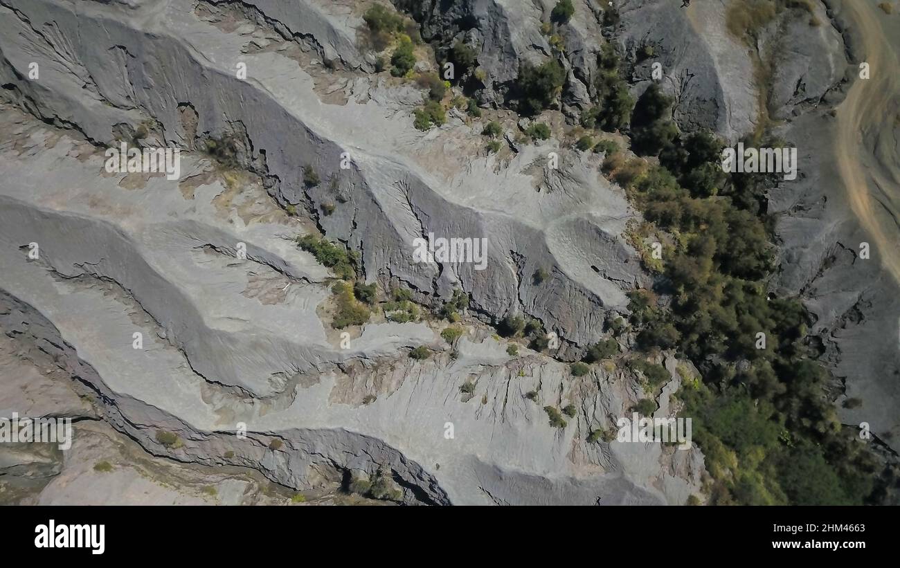 Mountain Texture terrain at Gunung Bromo. Bromo Tengger Semeru National ...