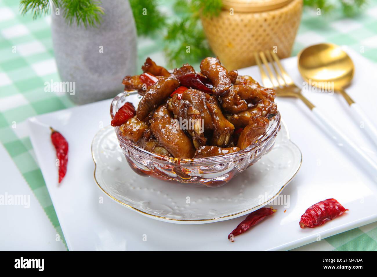 Spicy chicken hamstring Stock Photo - Alamy