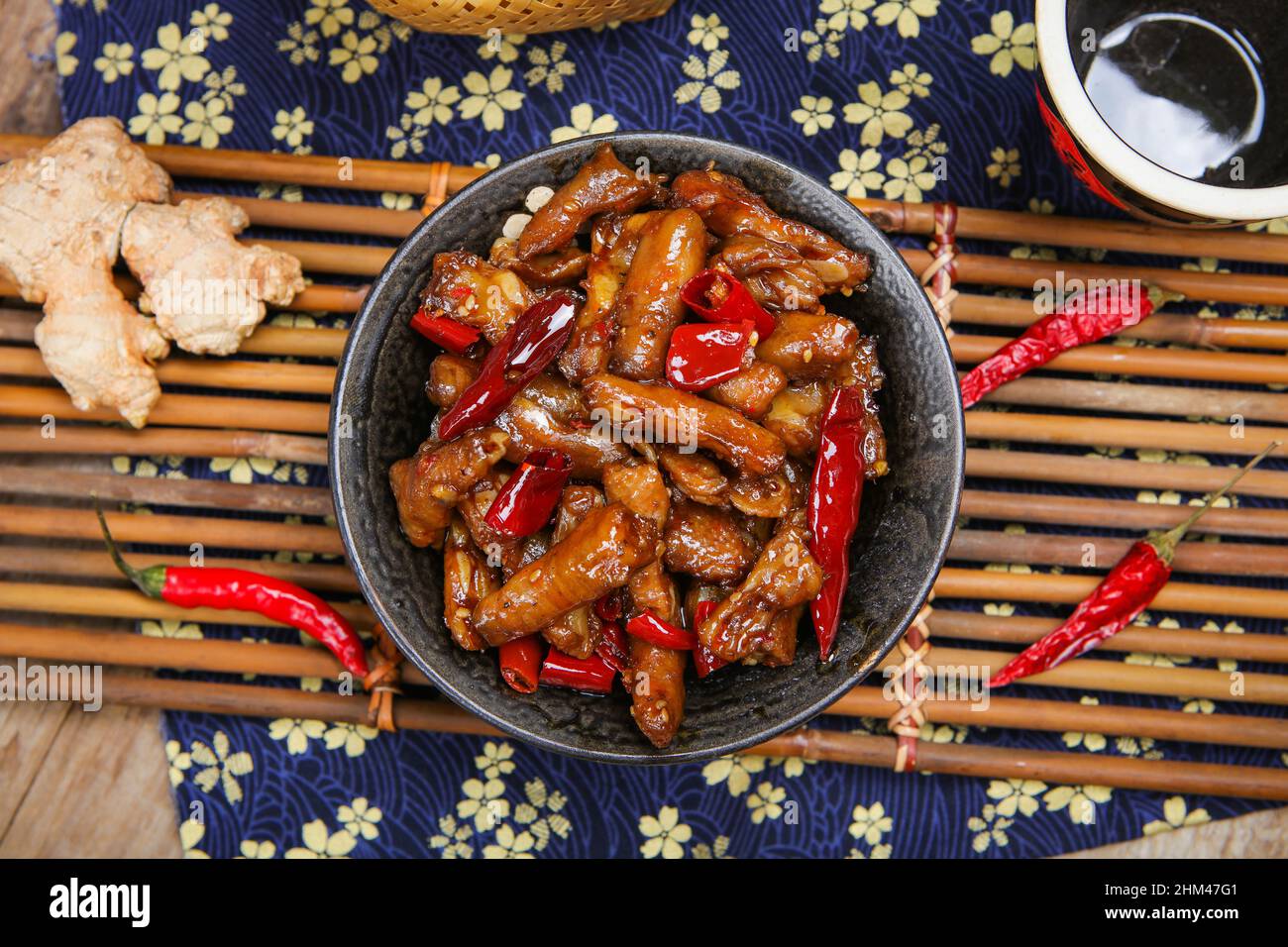 Spicy chicken hamstring Stock Photo - Alamy