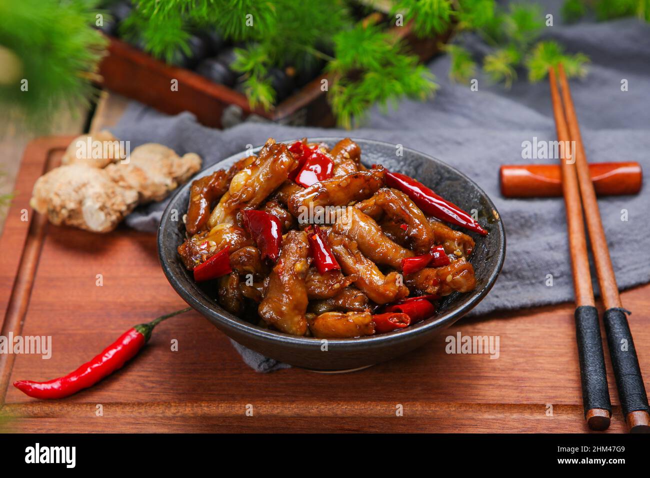 Spicy chicken hamstring Stock Photo - Alamy