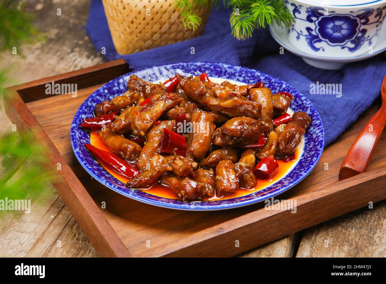 Spicy chicken hamstring Stock Photo - Alamy