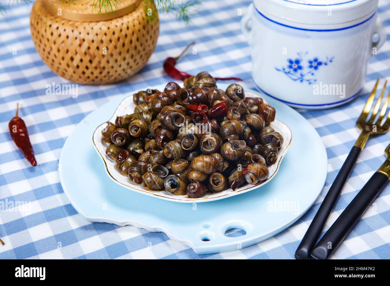 Spicy snails hi-res stock photography and images - Alamy