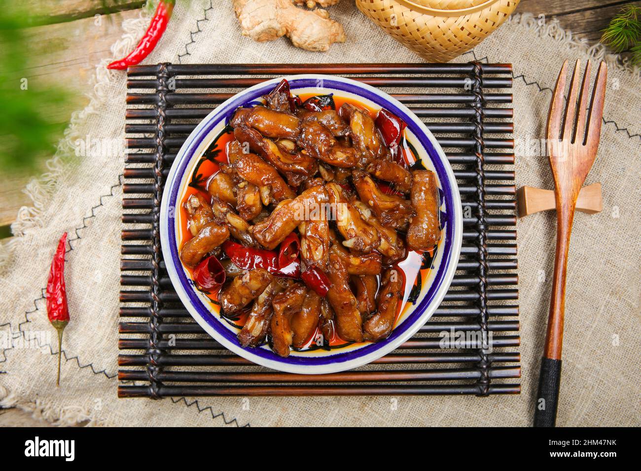 Spicy chicken hamstring Stock Photo - Alamy