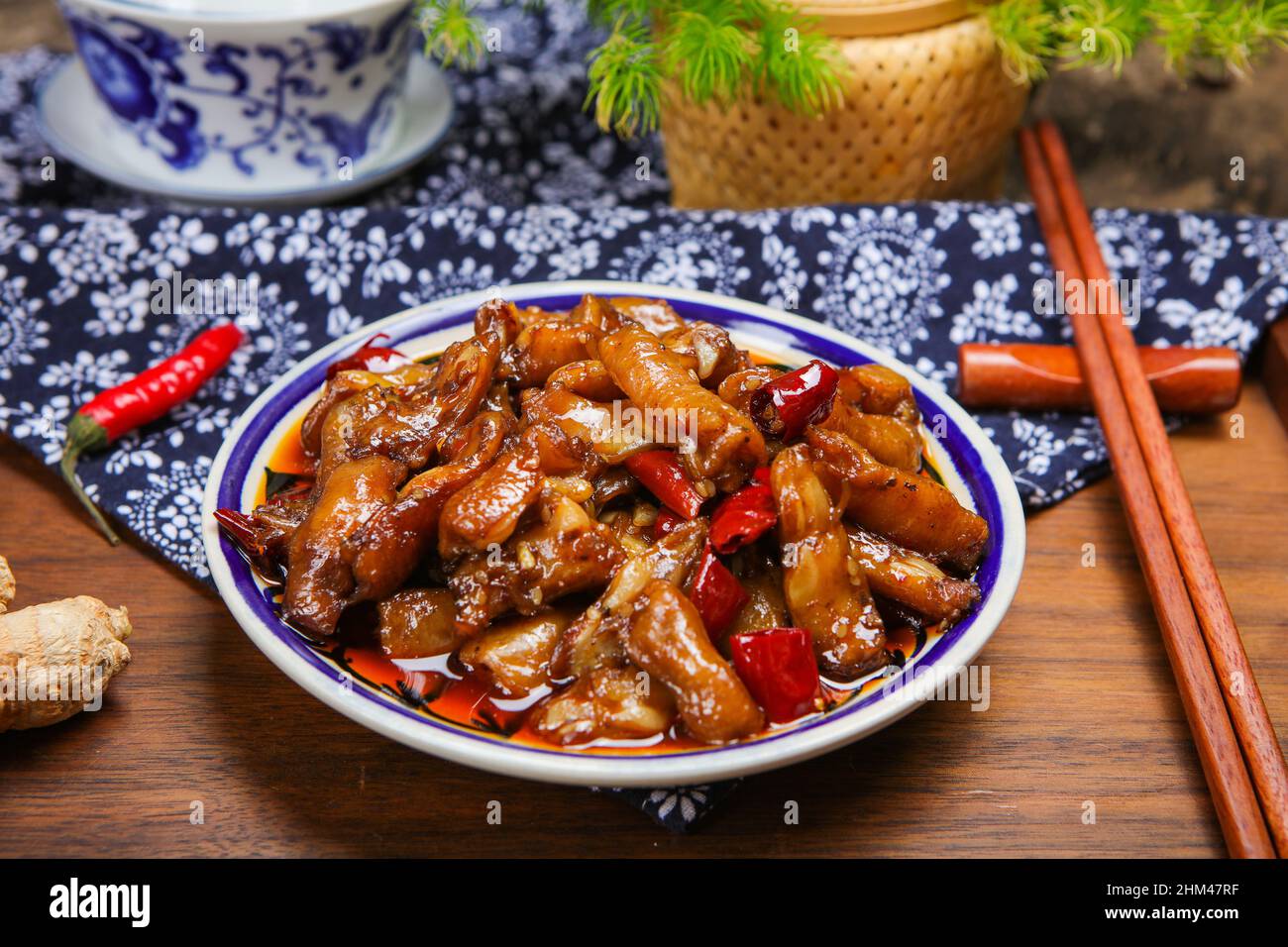 Spicy chicken hamstring Stock Photo - Alamy