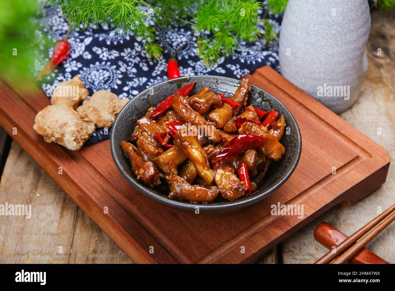 Spicy chicken hamstring Stock Photo - Alamy