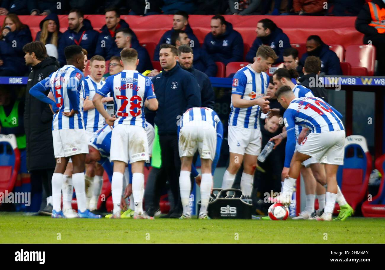 LONDON, United Kingdom,FEBRUARY 05:Graeme Lee manager of Hartlepool ...