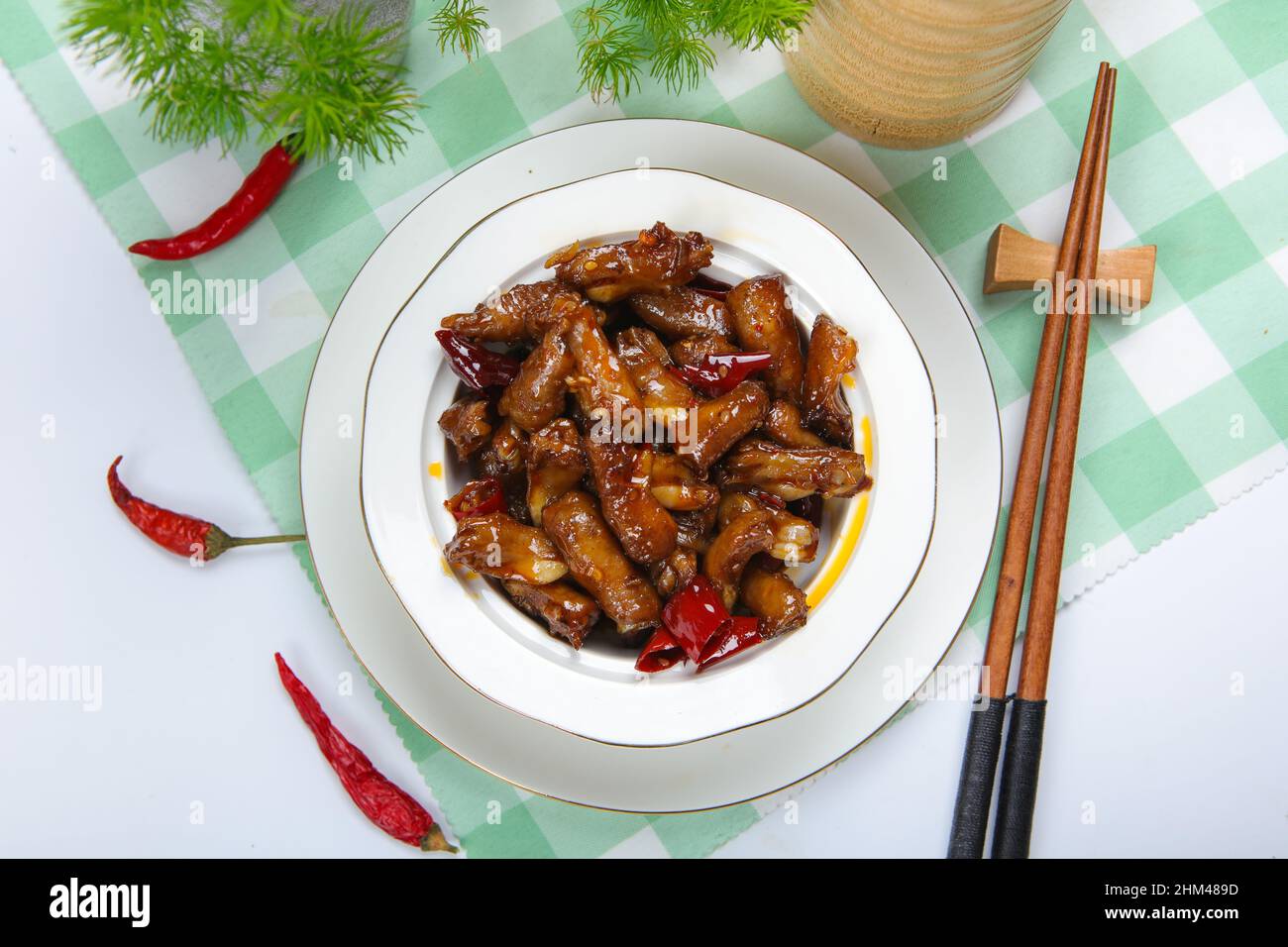 Spicy chicken hamstring Stock Photo - Alamy
