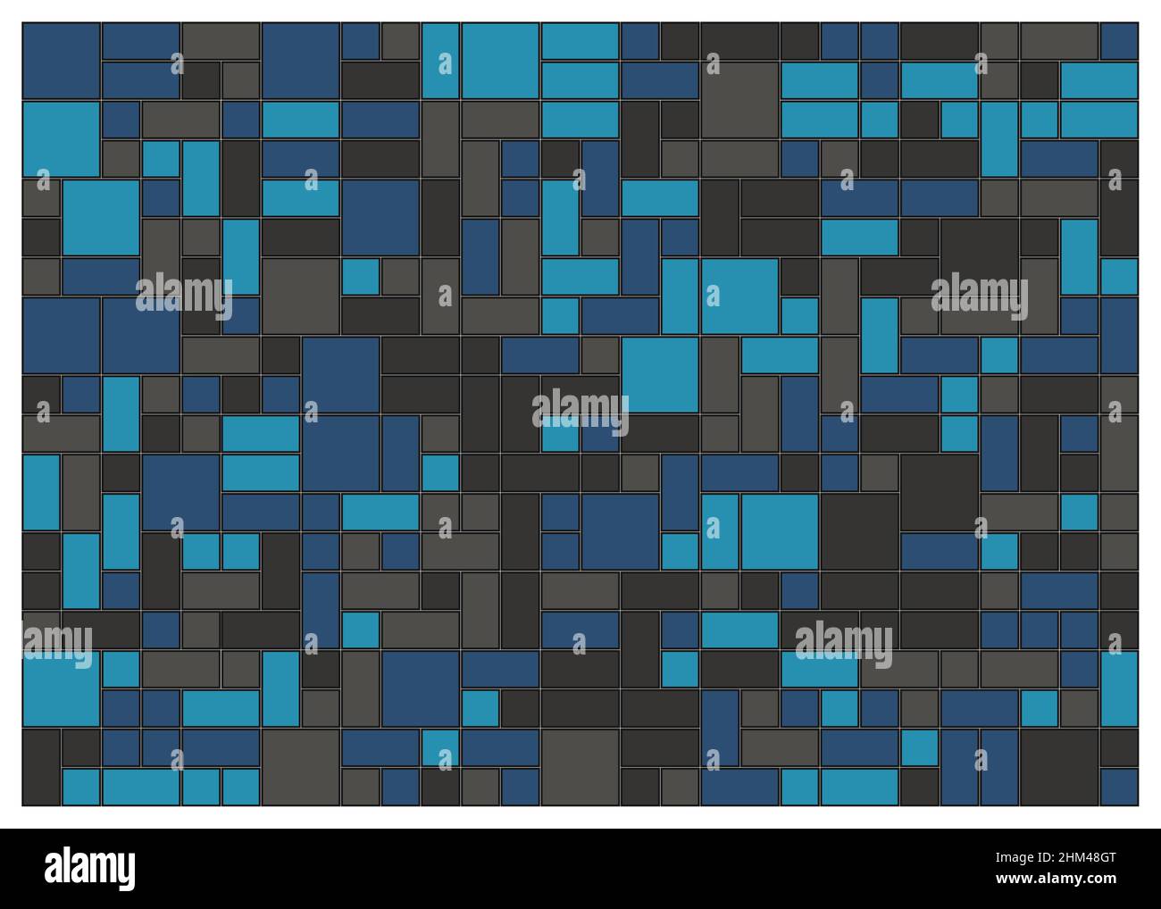 Abstract Offset Quads generative art background art illustration Stock ...