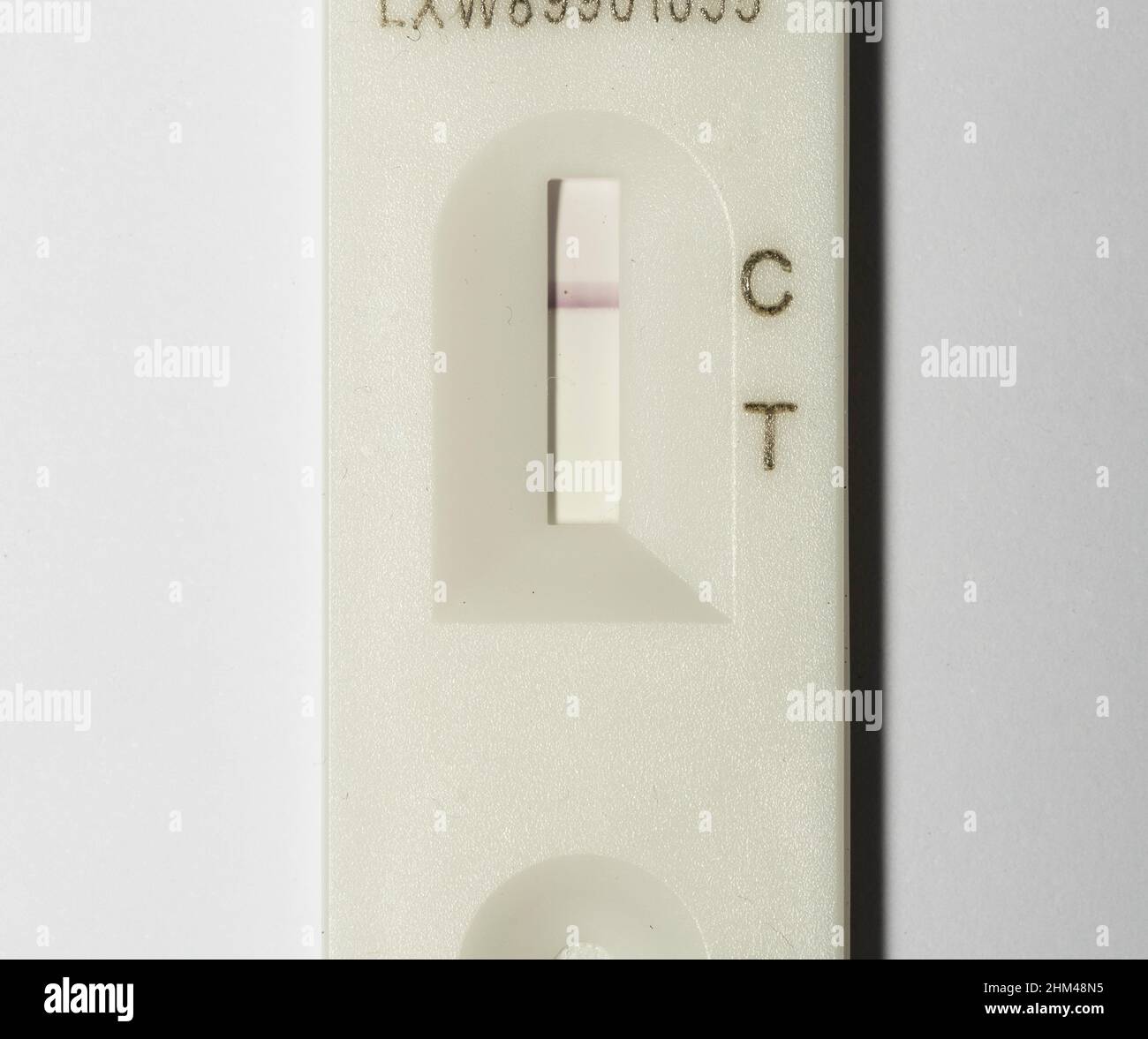 Negative COVID 19 LFT Test Stock Photo - Alamy