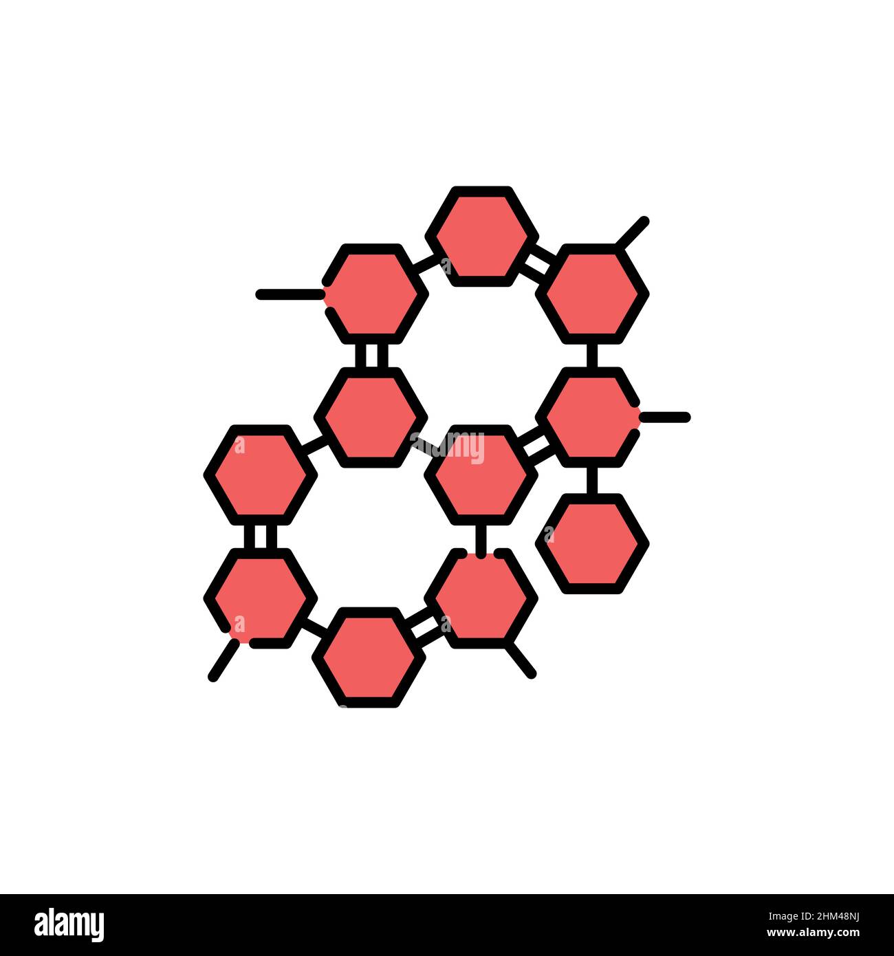 Ozone formule color line icon. Pictogram for web page, mobile app ...