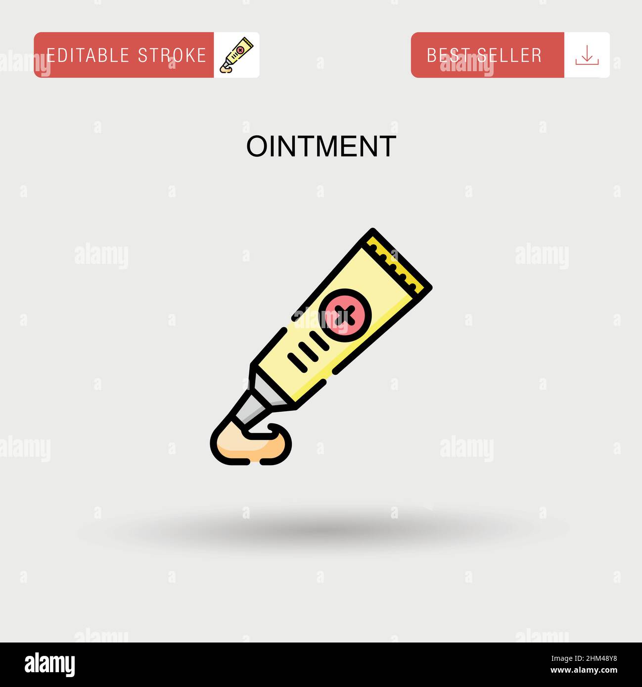 Ointment Simple vector icon Stock Vector Image & Art - Alamy