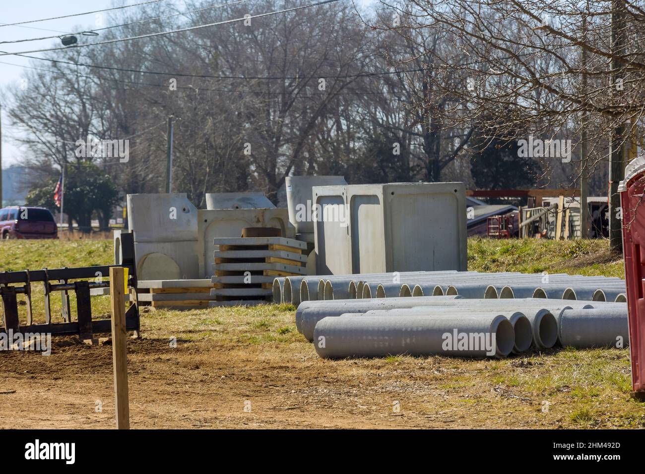 New round sewer concrete rings for sewage of preparation building ...