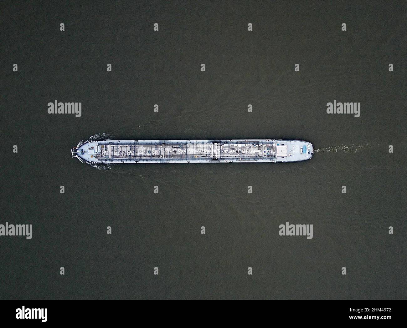 Cargo Ship at the Merwede in The Netherlands Stock Photo - Alamy