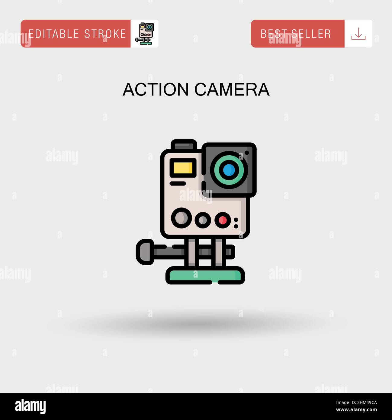 Action sports camera icon Stock Vector Images - Alamy