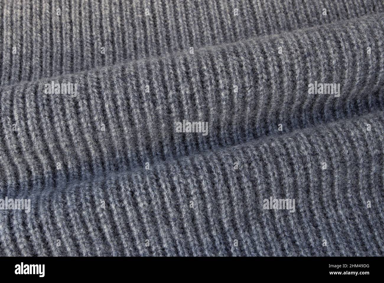 Dark heather grey wool and cachemire scarf fabric texture swatch with ...