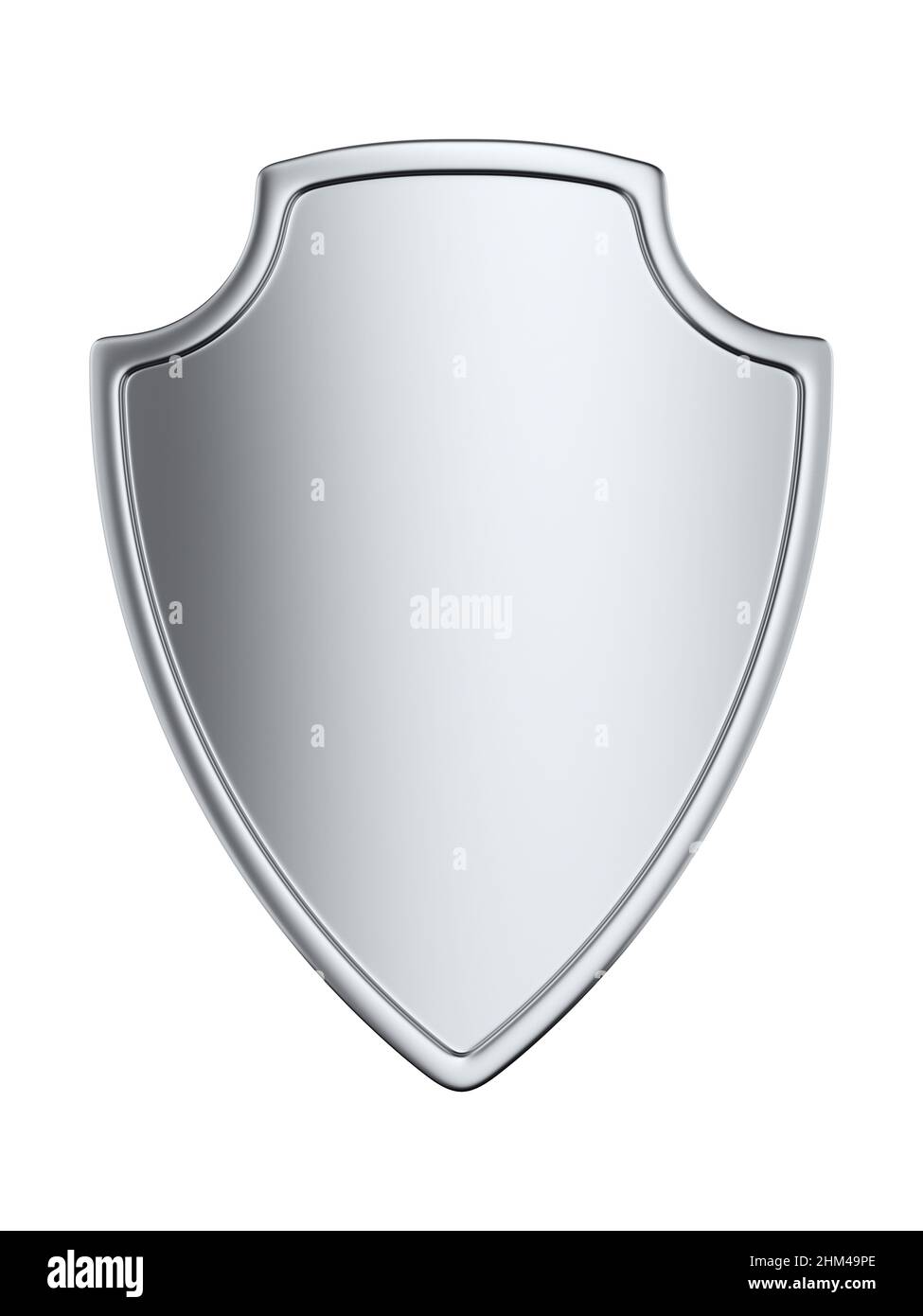 shield on white background. Isolated 3D illustration Stock Photo - Alamy