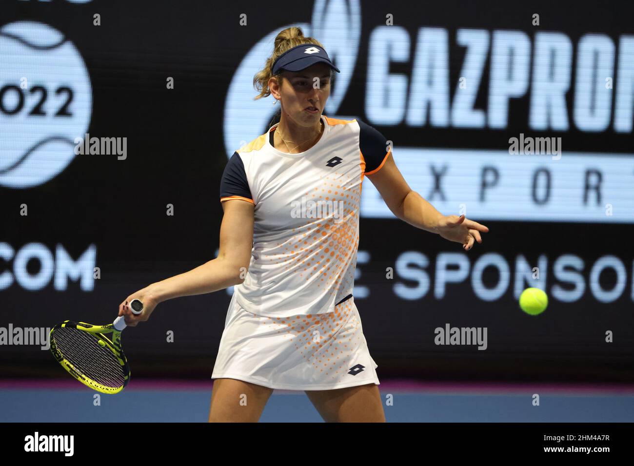 Saint Petersburg, Russia - 07 february 2022: Alize Cornet of France ...