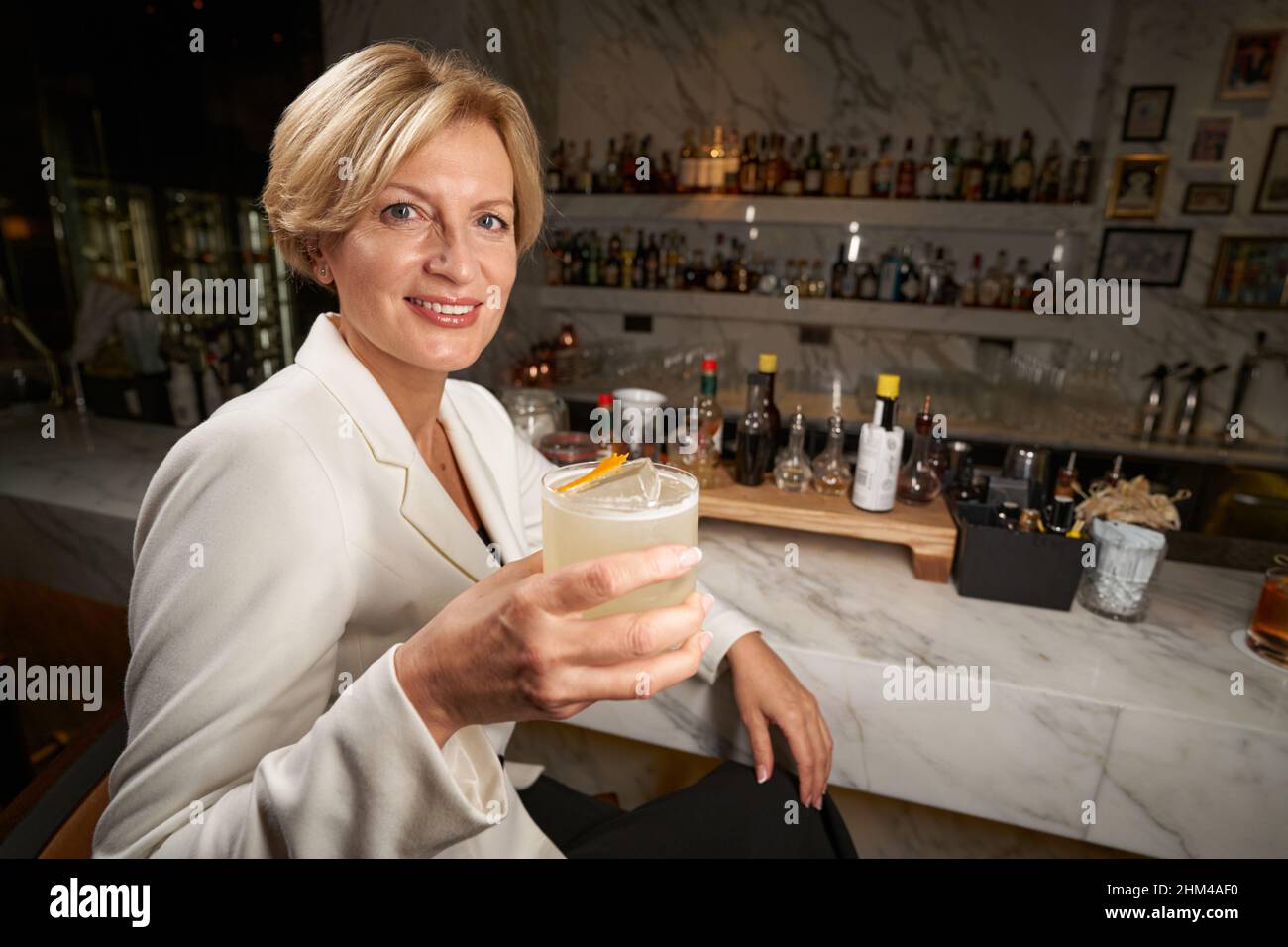 Good looking female bartender hi-res stock photography and images - Alamy