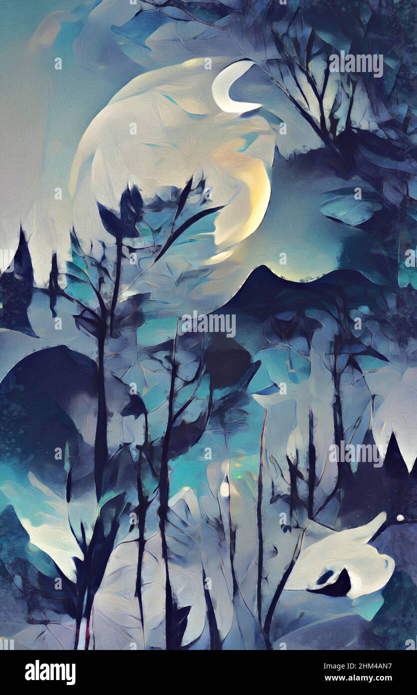 Walking Under The Moonlight High Resolution Stock Photography and ...