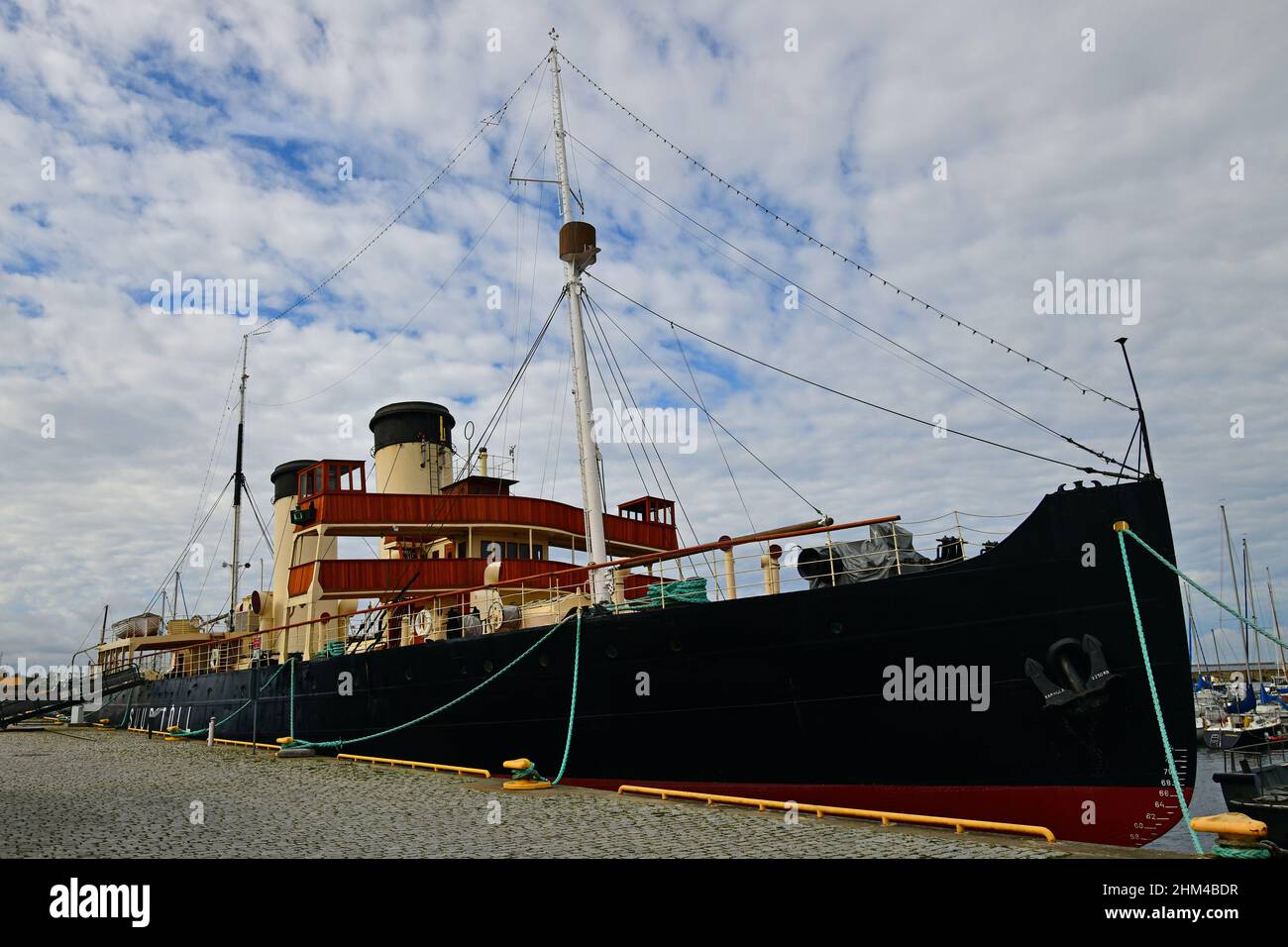 Originally built in 1914 the steam powered Icebreaker Suur Tõll, now a ...