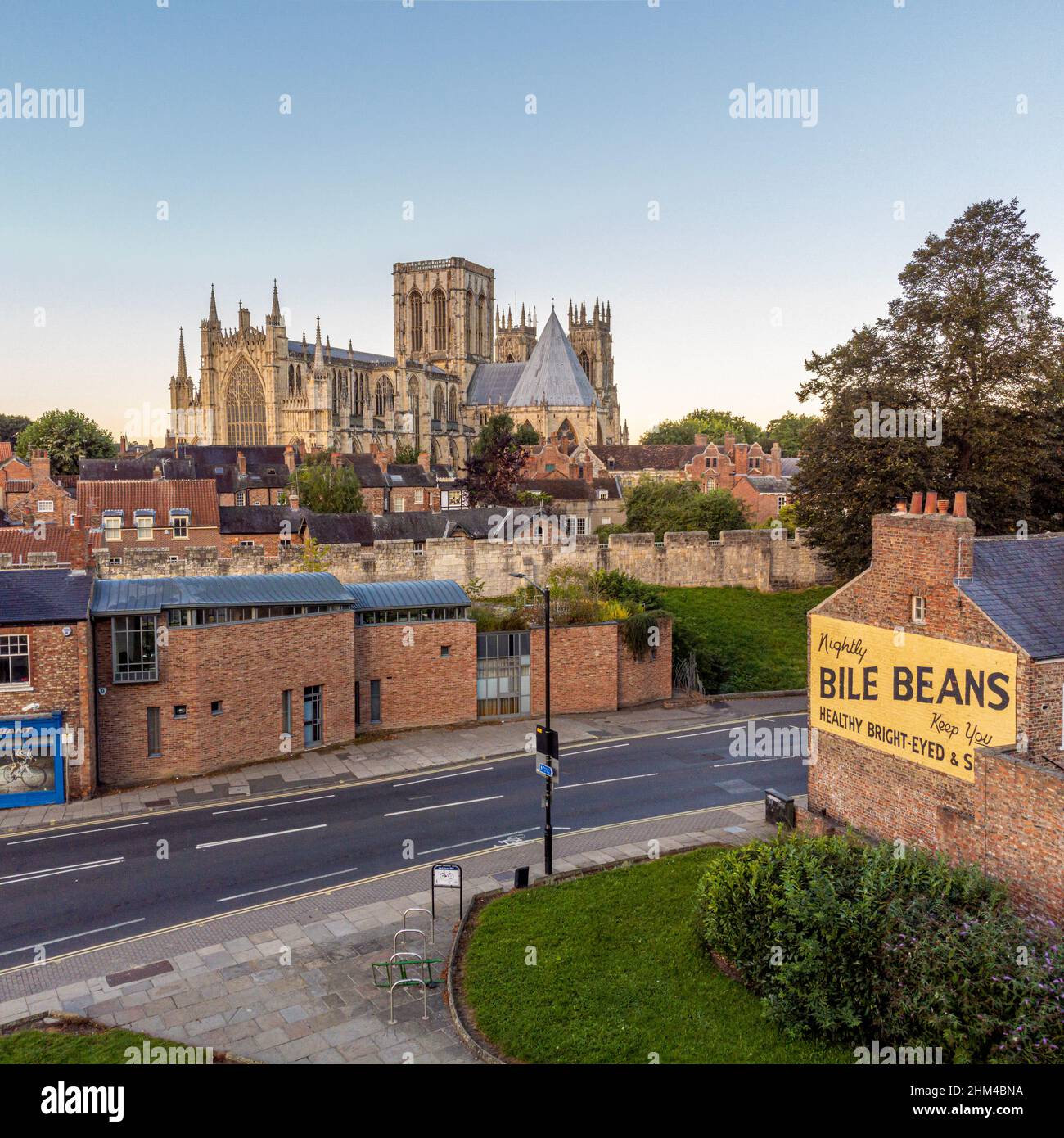 Mighty Bile Beans sign painted on an exterior house wall on Lord Mayors ...