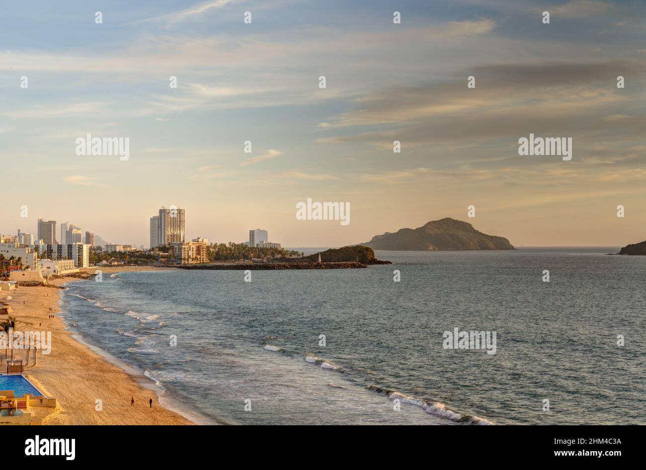 Mazatlan Beach Sunset, HDR Image Stock Photo - Alamy